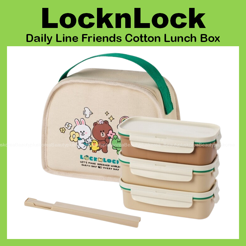 [LocknLock] Daily Line Friends Cotton Lunch Box | Shopee Singapore