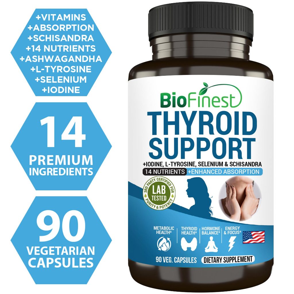 Biofinest Thyroid Support Supplement - Iodine Selenium Magnesium ...