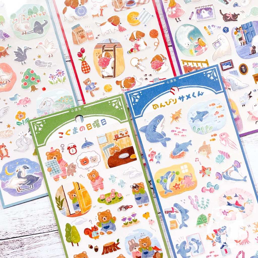 Japan Kokoronamisha Picture Book Mindwave Stickers| Made in Japan ...