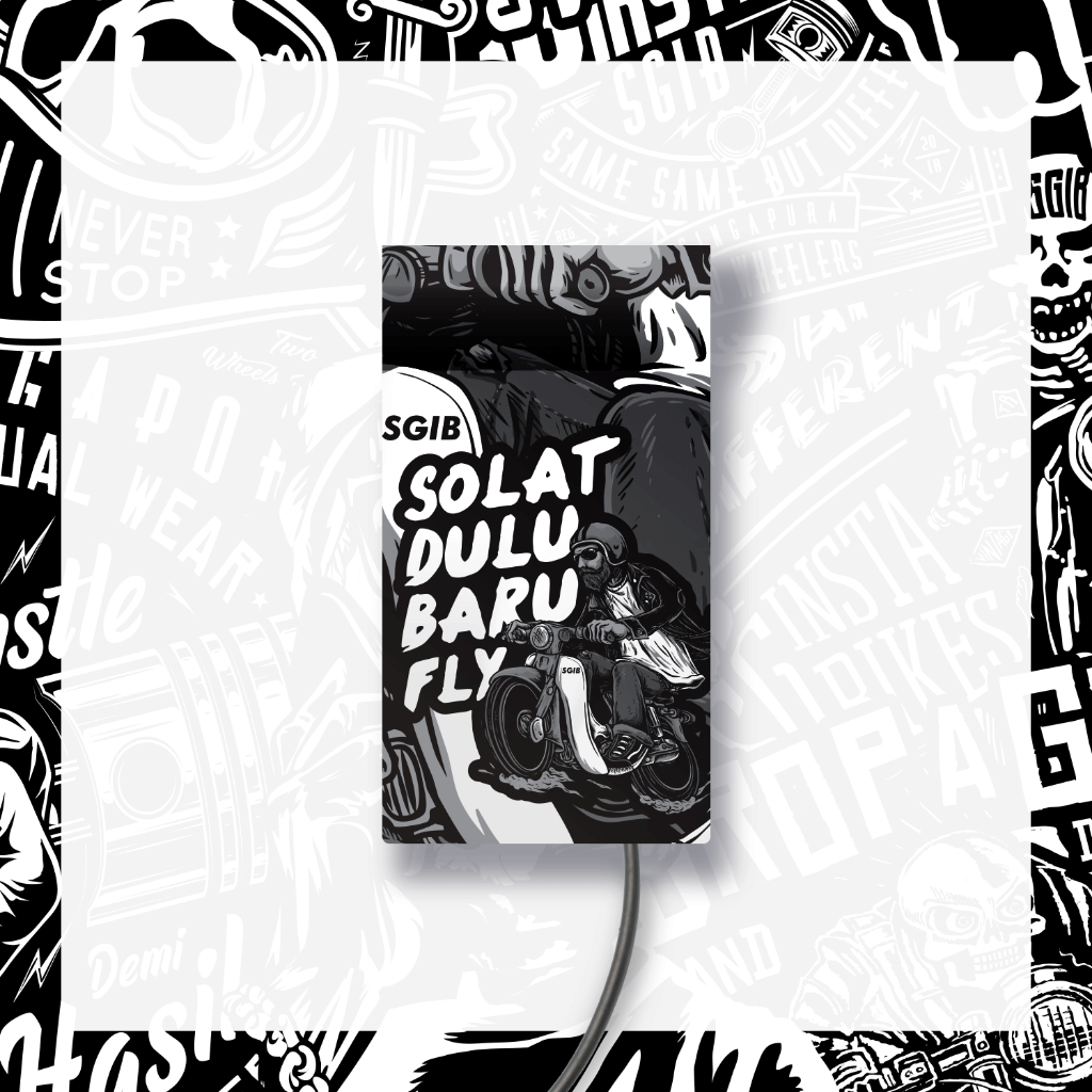 Solat Dulu Baru Fly - Motorcycle OBU / IU Sticker Wrap - SGInstabikes ...