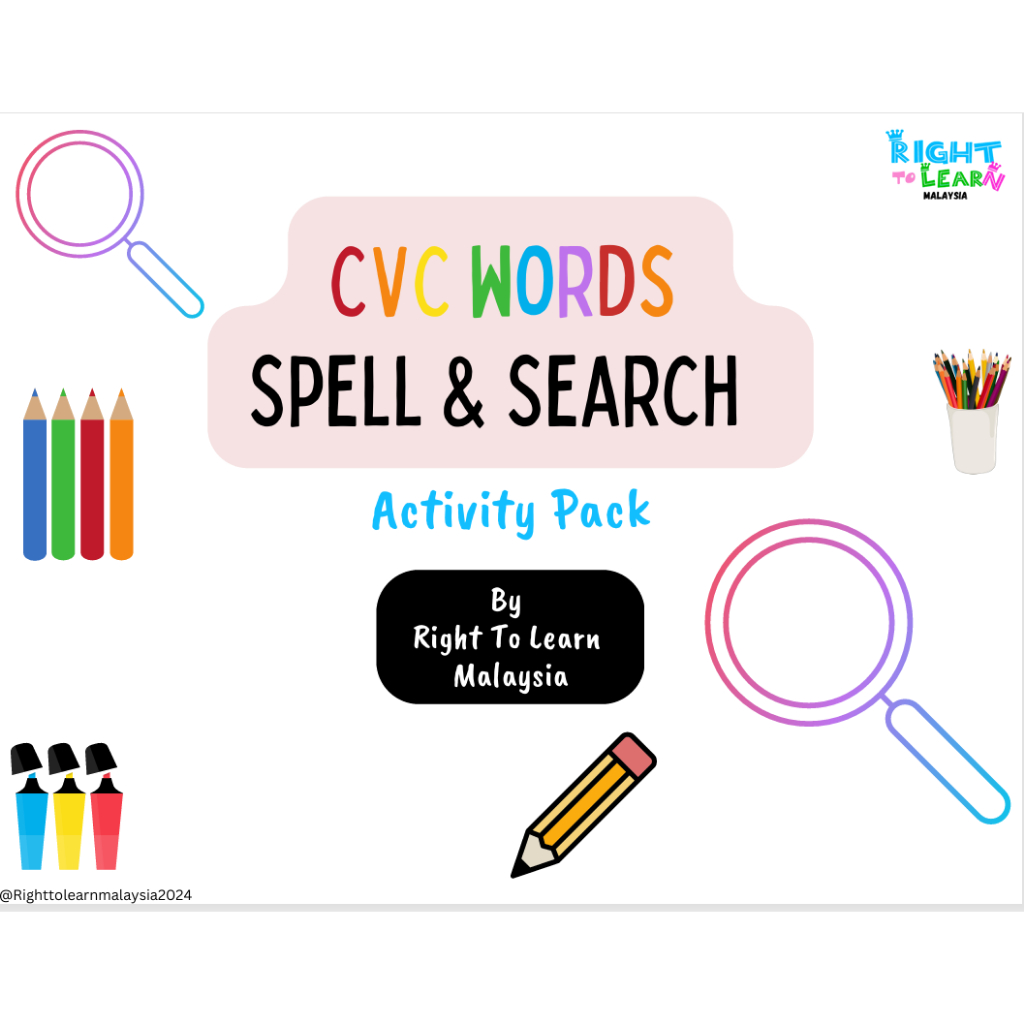 PDF/SOFTCOPY CVC Word Search sorted by vowels (a,e,i,o,u) | Shopee ...