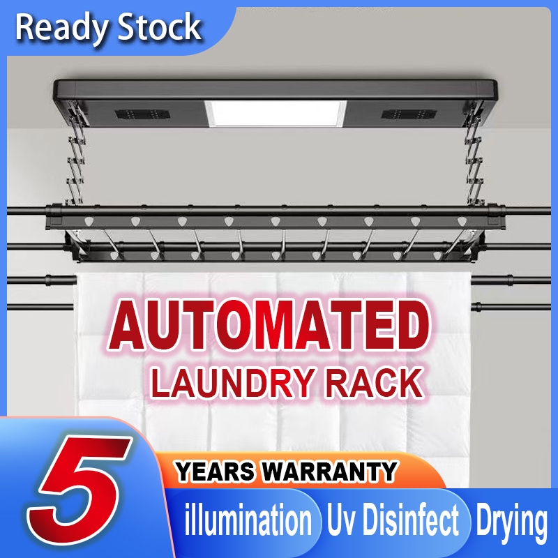 Automated Laundry Rack Smart Laundry System Control Ceiling Clothes ...