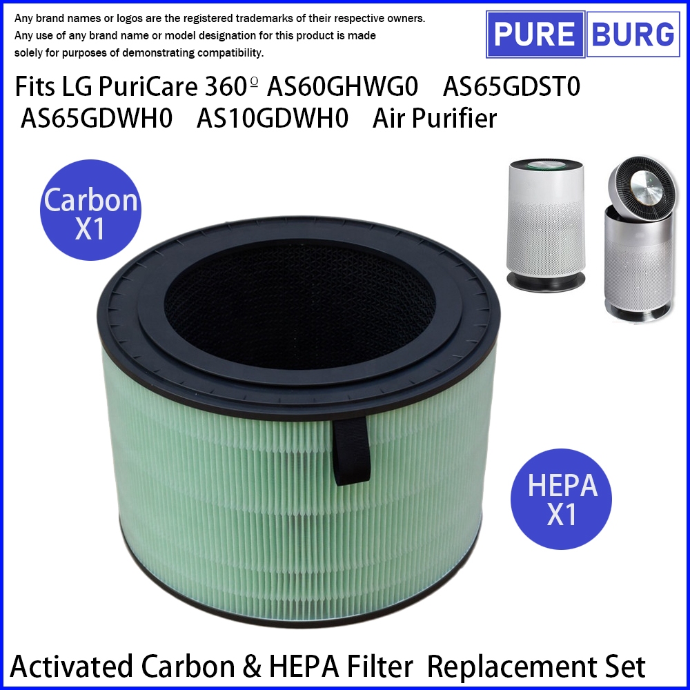 Fits LG PuriCare AS60GHWG0 AS65GDST0 AS65GDWH0 AS10GDWH0 AS95GDWV0 360º ...