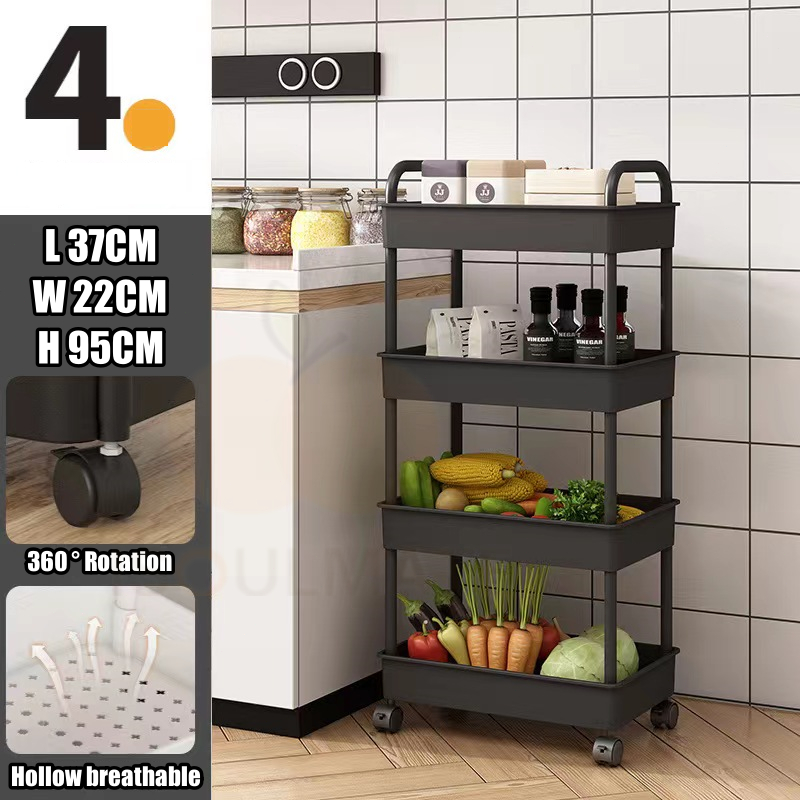 🚛SG Stock 🚛Kitchen Shelves Removable Storage Shelves Multifunctional ...