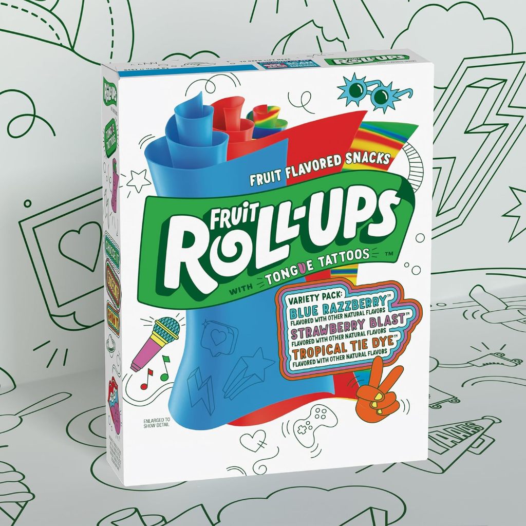 Betty Crocker Fruit Snacks, Fruit Roll-Ups, Variety Snack Pack, 5 oz ...
