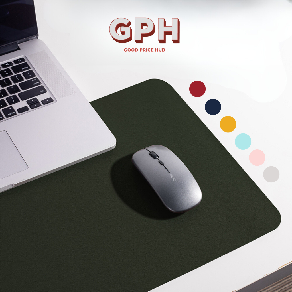 Double Sided PU Leather Mouse Pad / Large Desktop Table Mat / Laptop ...