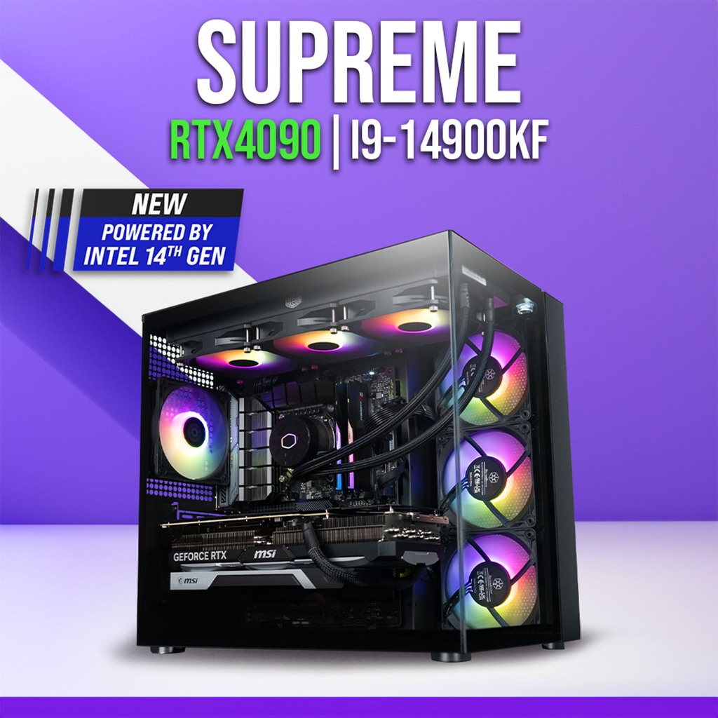 INVADER SUPREME S16 | RTX 4090 | I9-14900KF GAMING DESKTOP | Shopee ...