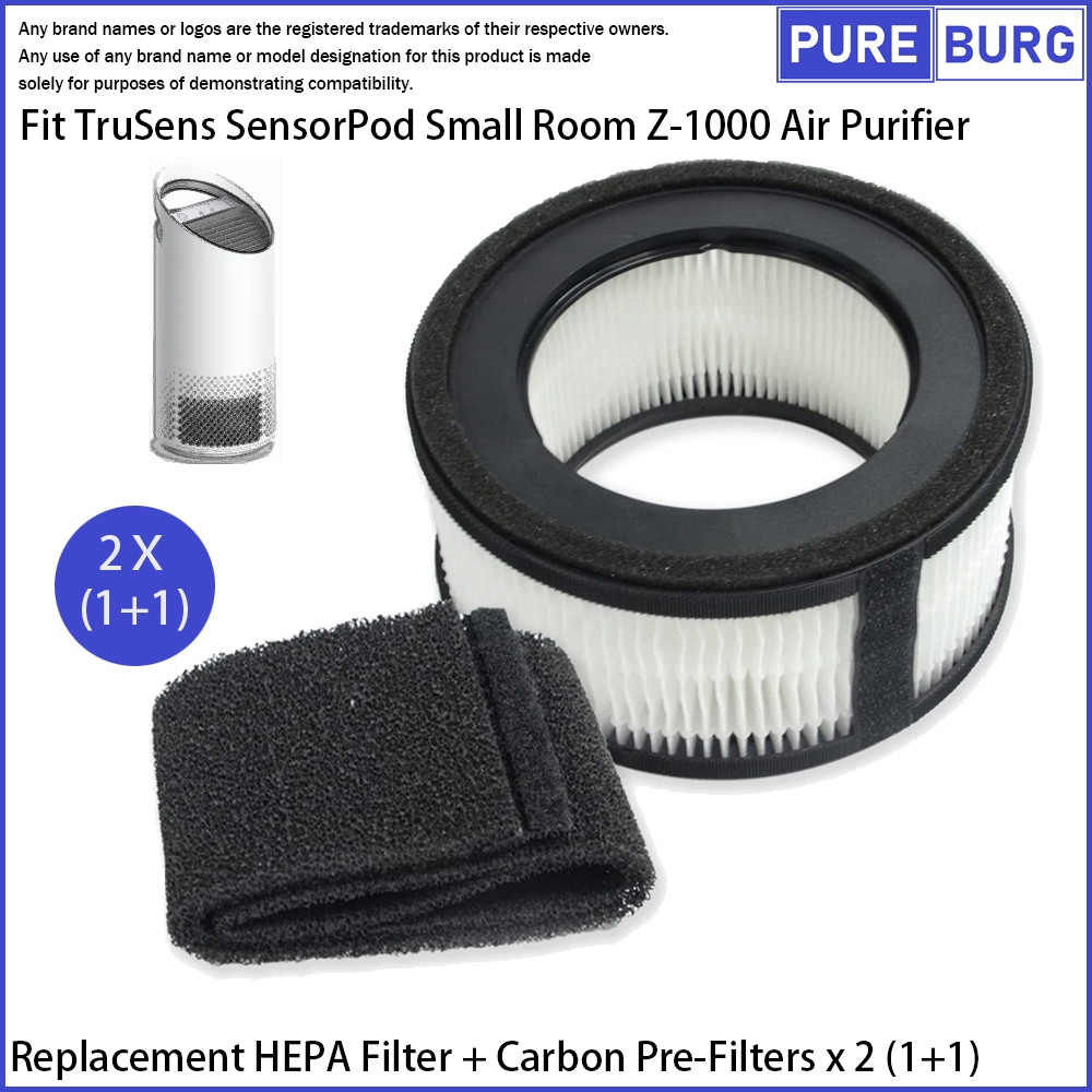 Fits TruSens Z-1000 Z1000 SensorPod Small Room Air Purifier Replacement ...