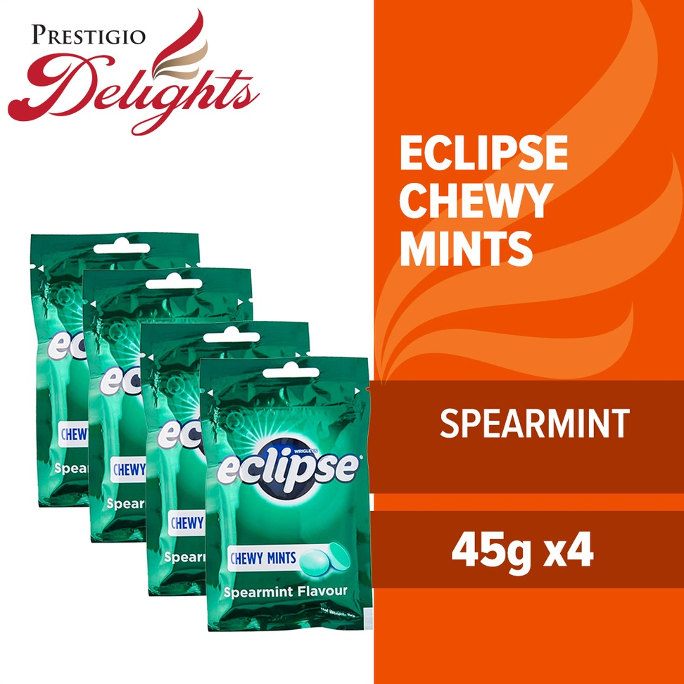 Eclipse Chewy Mints Packet (Spearmint) Bundle of 4 | Shopee Singapore