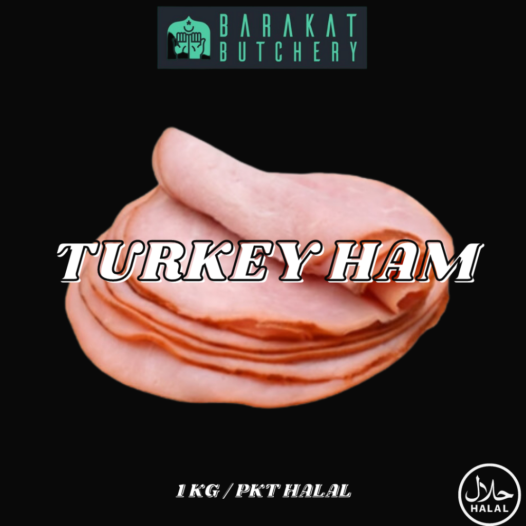 FROZEN TURKEY HAM 1KG/PKT HALAL FROZEN FOOD / TURKEY HAM SLICED HALAL ...