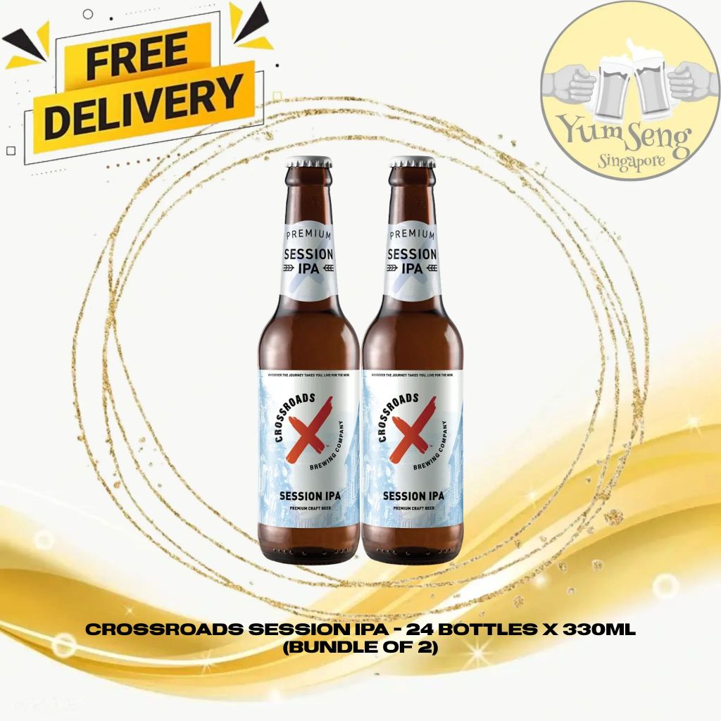 Crossroads Session IPA - 24 Bottles x 330ml (Bundle of 2) (BBD 09/2025 ...