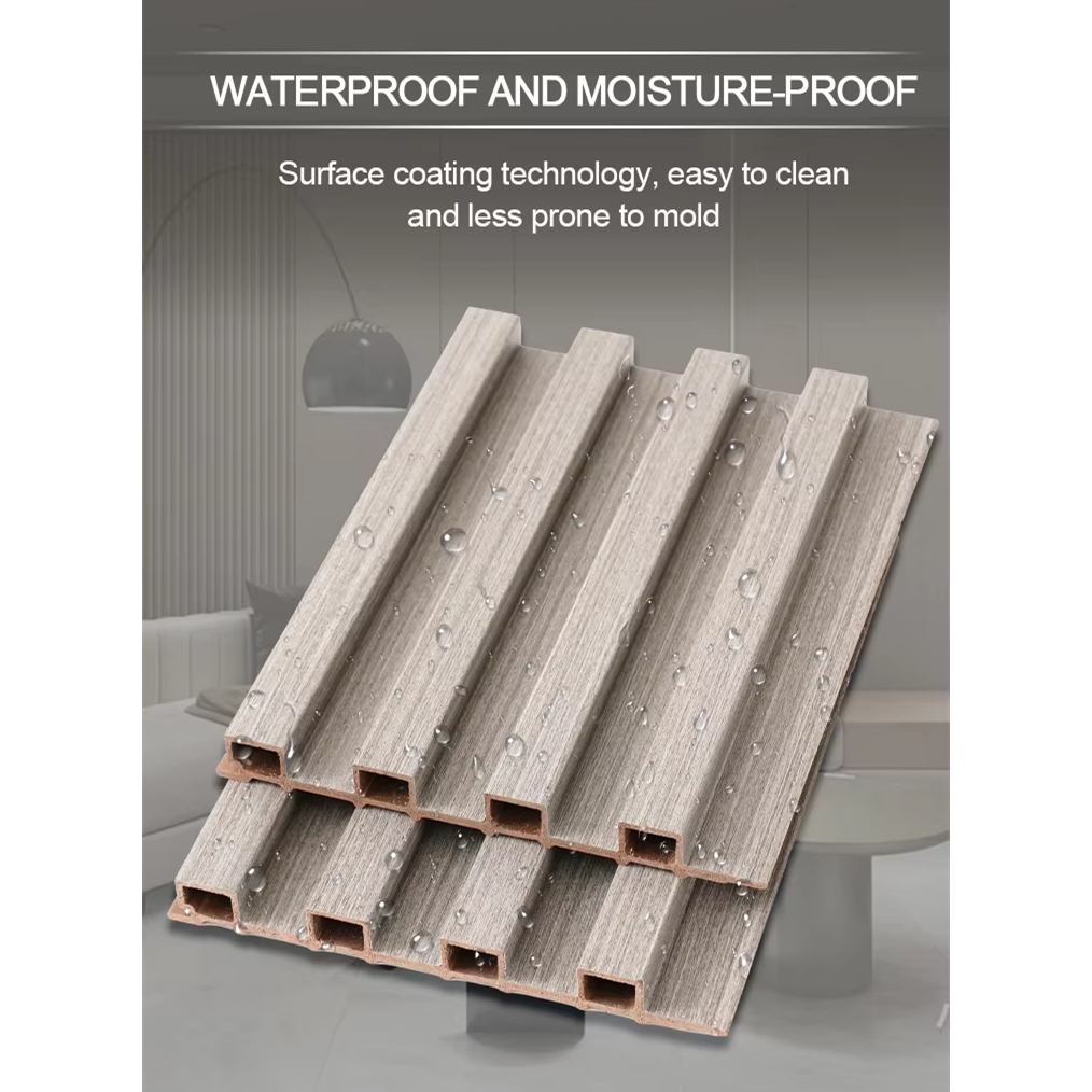 Wpc Wall Panel Composite Wood decorative Grille Plate fluted board ...