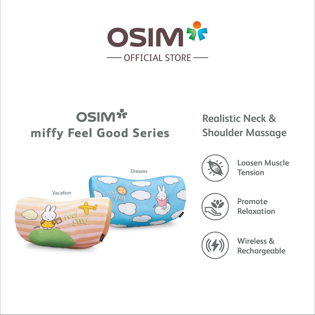 OSIM uCozy V (miffy Feel Good Series) Neck & Shoulder Massager | Shopee Singapore
