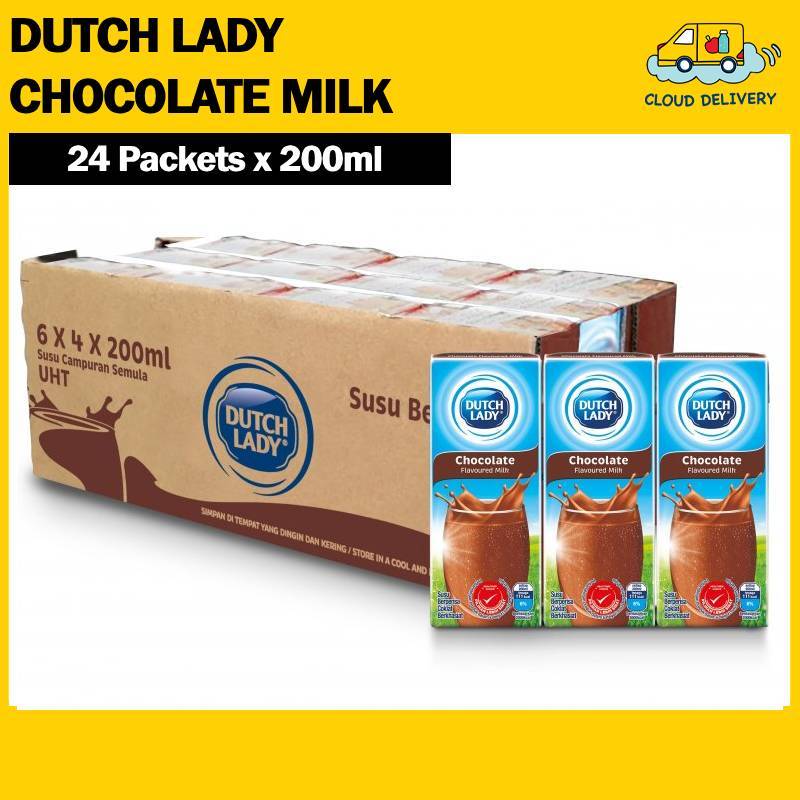 Dutch Lady UHT - Chocolate Milk (24 x 200ml) - Expiry 21 Dec 2025 ...