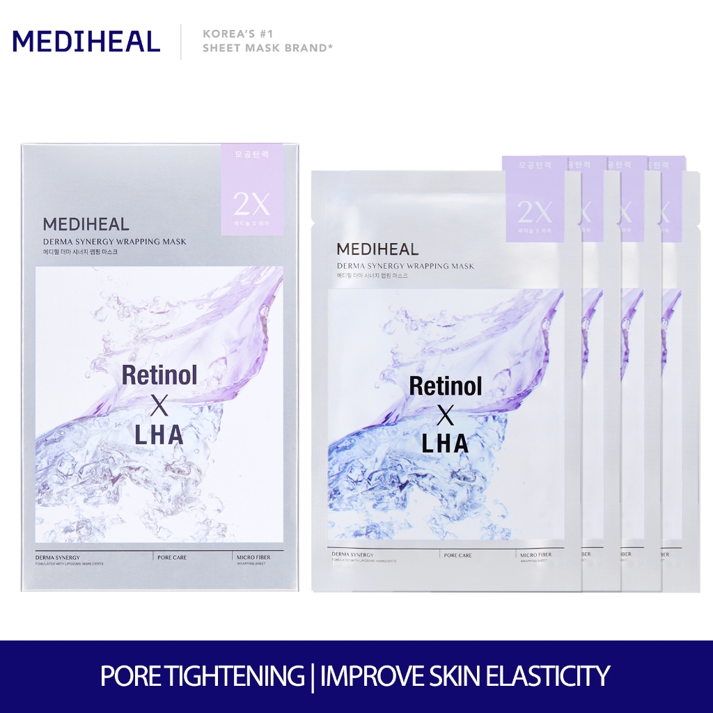 Mediheal Derma Synergy Wrapping Mask Box (4 x 25ml) - Pore Spot ...