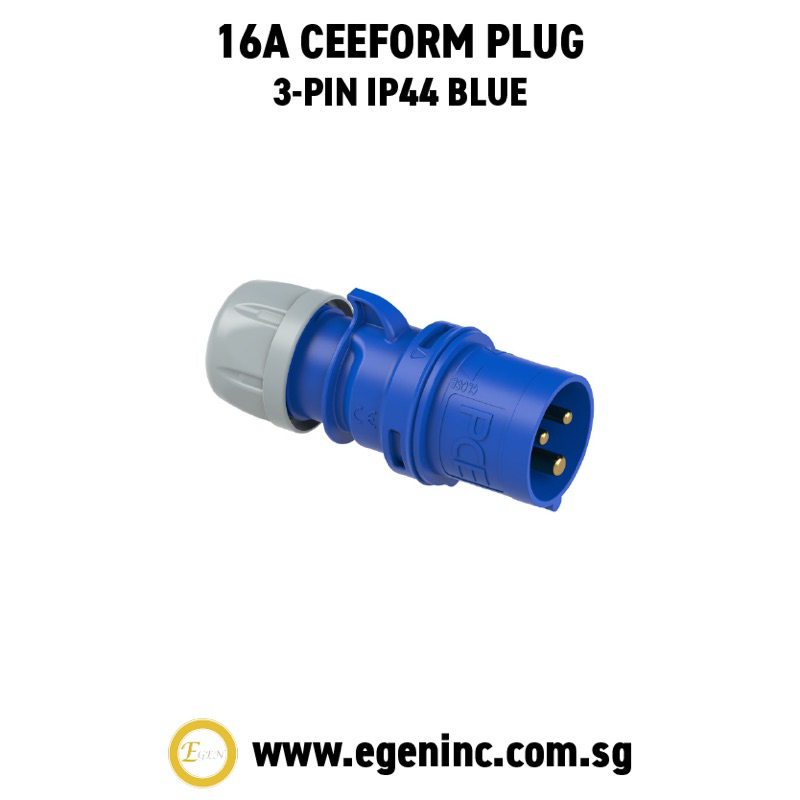 Industrial Plug - 16A CeeForm, Blue | Shopee Singapore