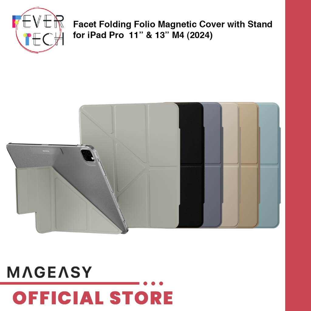 MagEasy Facet Folding Folio Case for iPad Pro 11" and 13" M4 (2024 ...