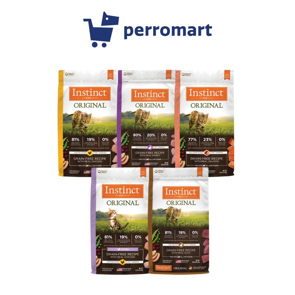 Instinct Cat Original Grain-Free Recipe 2kg/4.5kg Dry Cat Food (Chicken ...