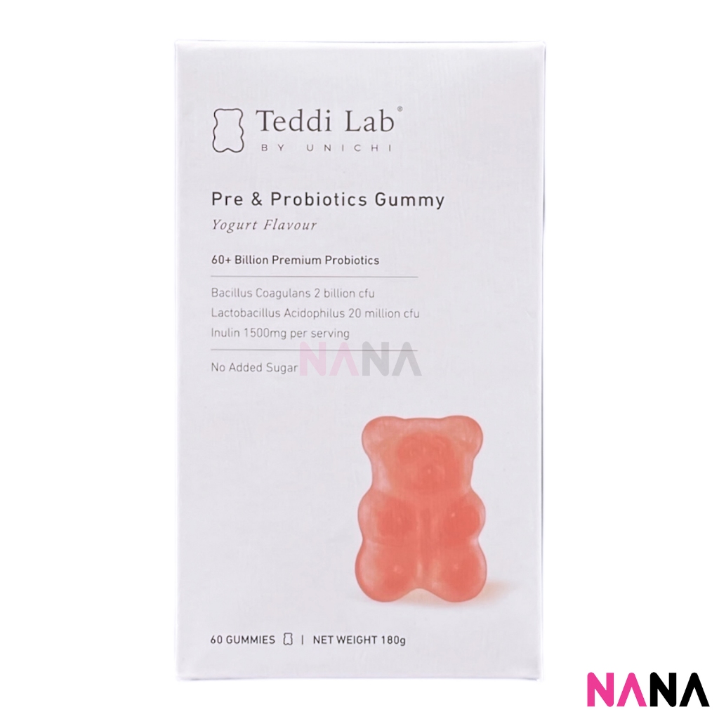 Unichi Teddi Lab Pre & Probiotics Gummy - Yogurt Flavour 60 Gummies For ...