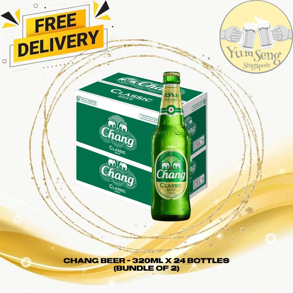 Chang Beer - 320ml x 24 Bottles (Bundle of 2) (Expiry: 01/2026 ...