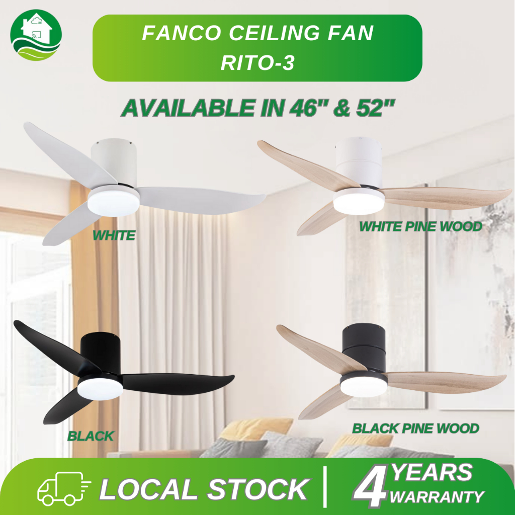 [SG READY STOCK] FANCO CO-FAN Rito 3 SMART DC Motor Ceiling Fan W 3 ...