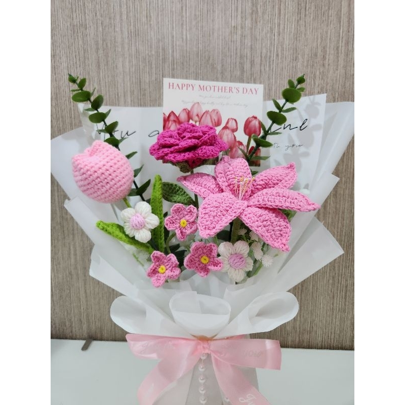 Crochet Flower Bouquet Anniversary/Birthday/Graduate/NS POP/Hari Raya ...