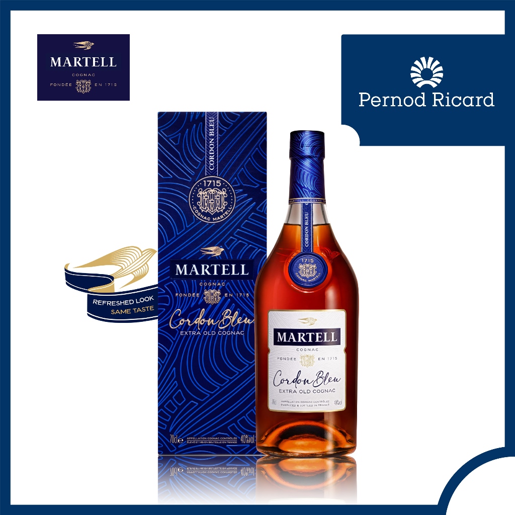 [Official Store] Martell Cordon Bleu Cognac 700ml - Exceptionally Rounded, Mellow Sensation With ...