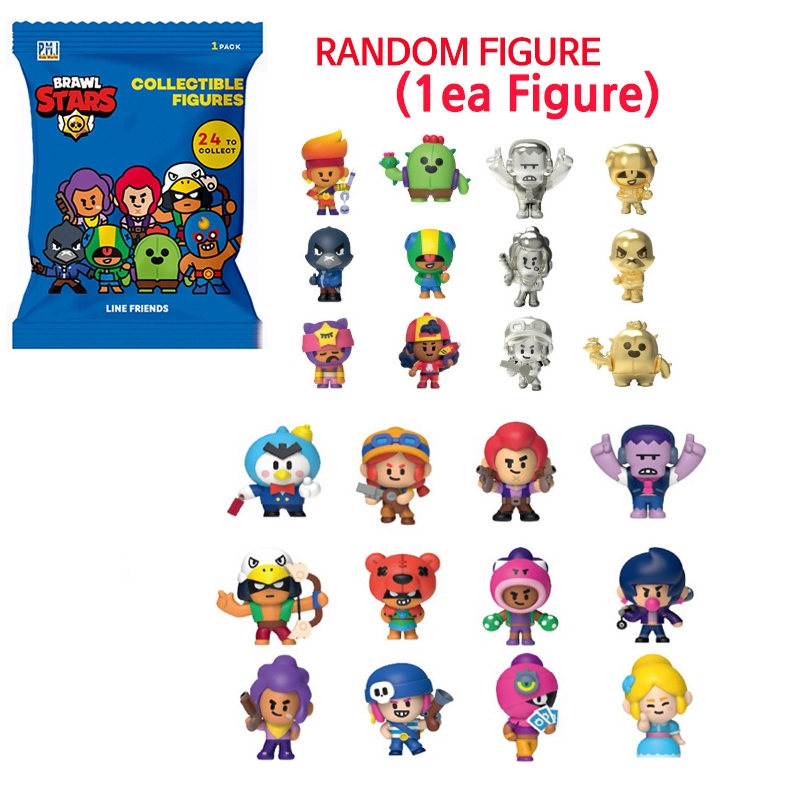 Brawl Stars Genuine Random poly bag mini figure{1Pack 1ea Random Figure ...
