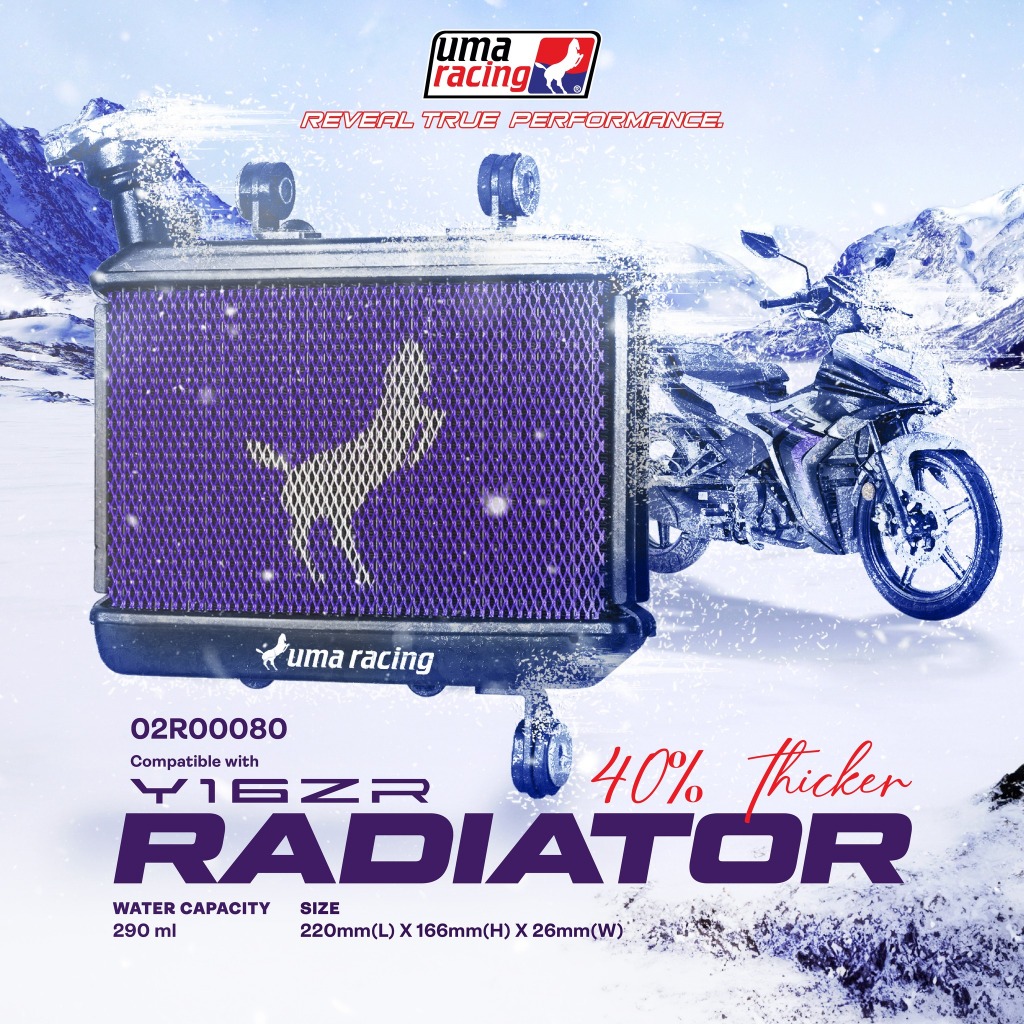UMA RACING SNIPER155 Y16 EXCITER155 BIGGER RADIATOR ( 290ML ) SNIPER V3 ...