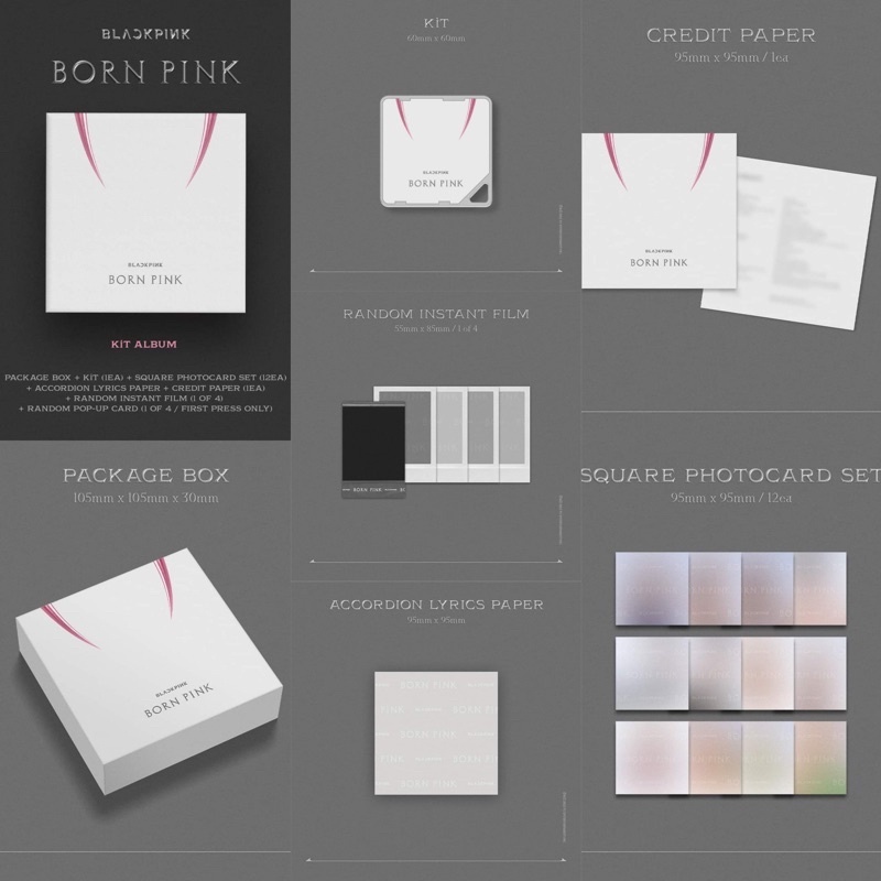 BLACKPINK 2nd ALBUM BORN PINK BOX Kit | Shopee Singapore