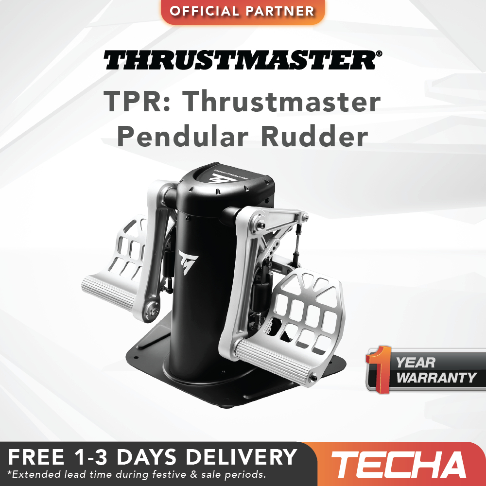 Thrustmaster TPR | Ecosystem | Flight | Pendular Rudder Pedals | Shopee ...