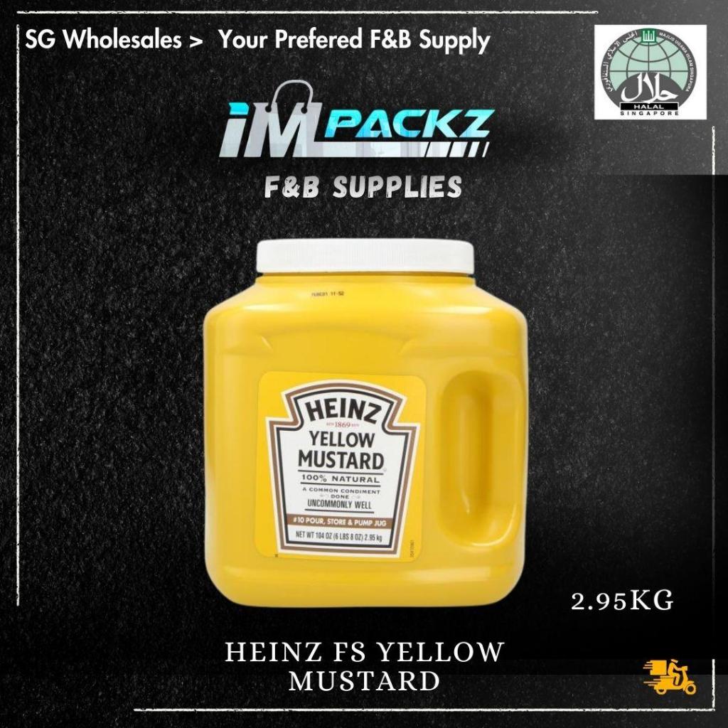 Heinz Yellow Mustard 100% Natural 2.94kg Free 1 Squeeze Bottle HALAL ...