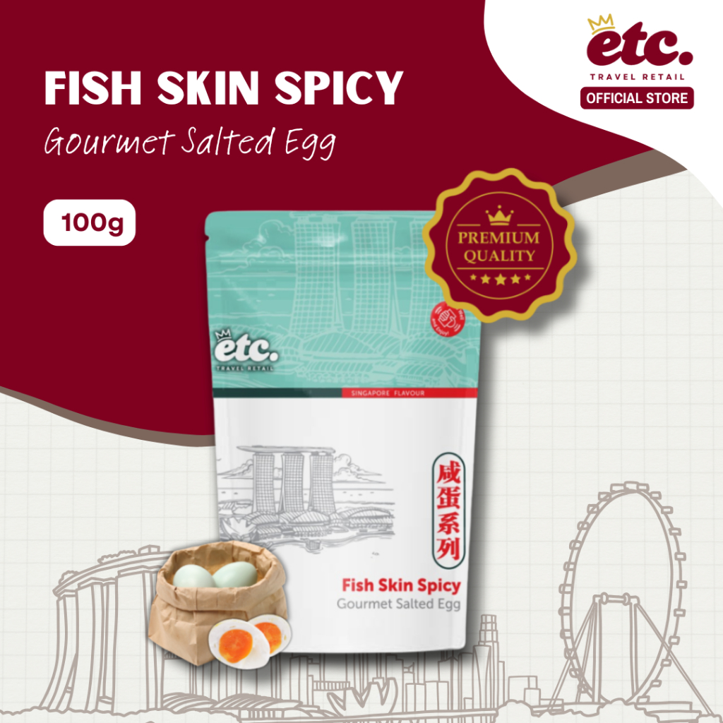 ETC Salted Egg Fish Skin Spicy Pack 100g | Shopee Singapore