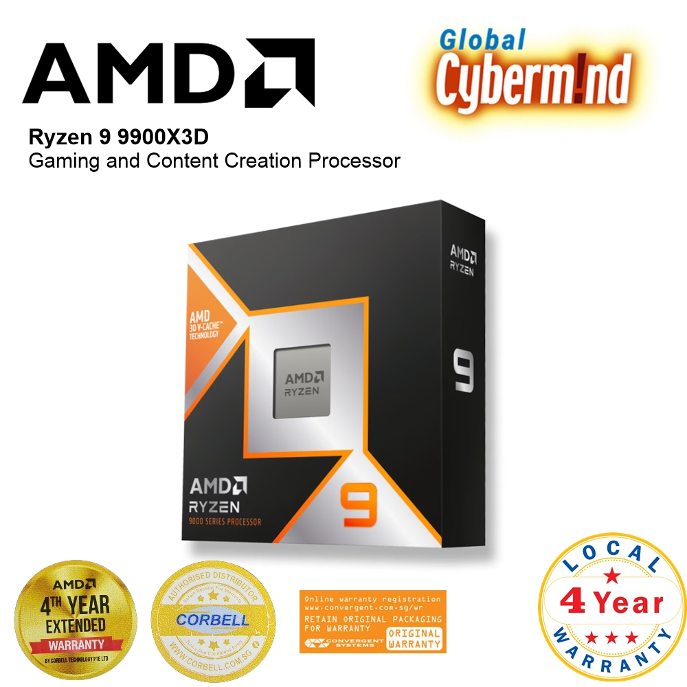 READY STOCK AMD Ryzen™ 9 (9900X3D/9950X3D) Gaming and Content Creation ...