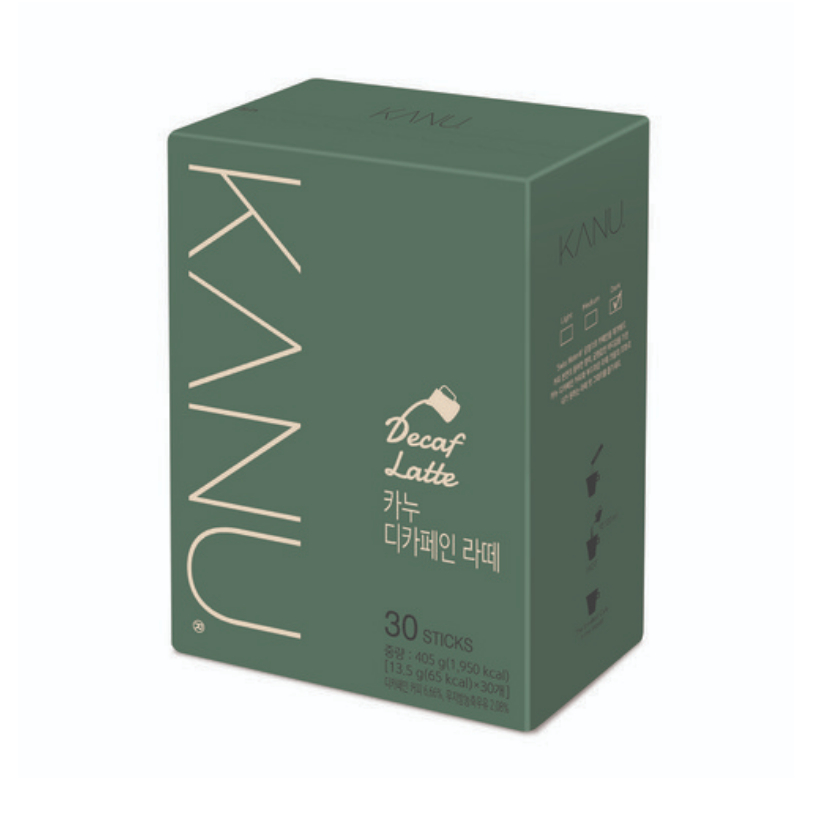 KANU Decaf Latte (30ea,1 box) Korean Coffee Mix | Shopee Singapore