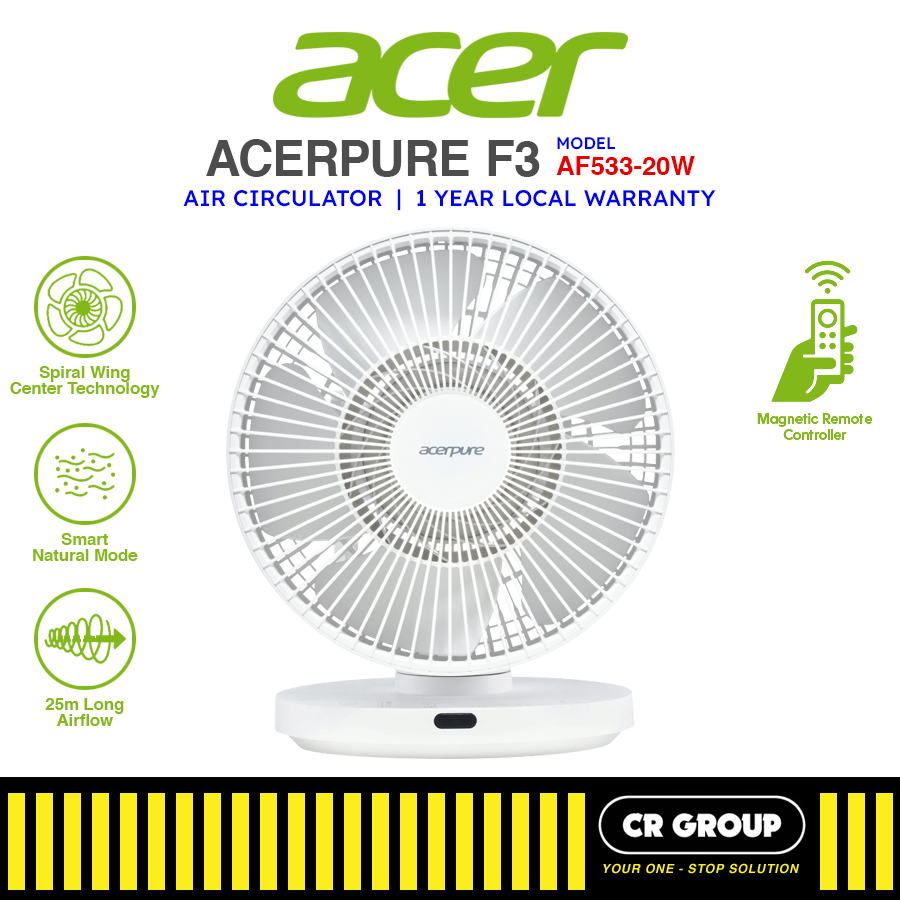 Acerpure Cozy F3 Smart Air Circulator Fan AF533-20W - Precise Fan 12 ...