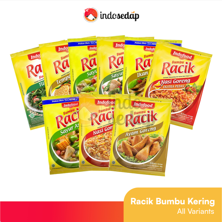 IndoSedap Indofood Bumbu Racik - All Flavours | Authentic Original ...