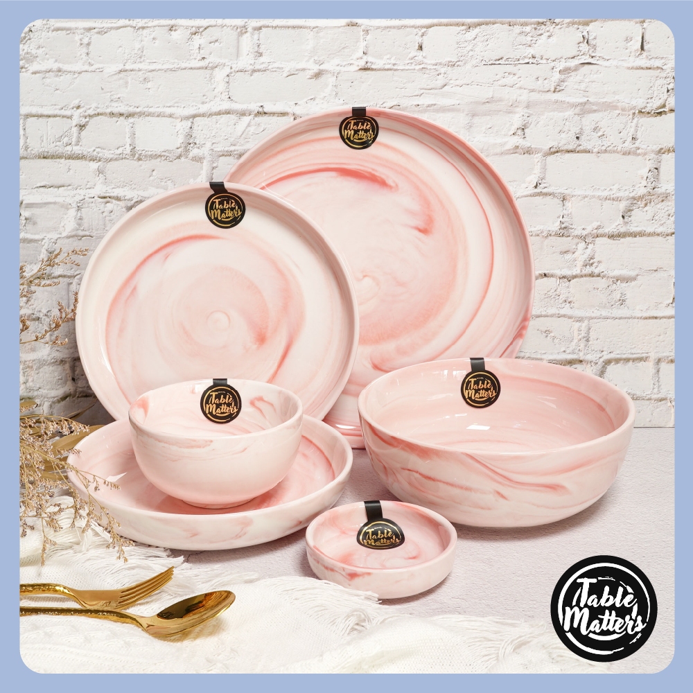 Table Matters - Marble Rose Collection[Plates / Plate, Bowl , Saucer ...