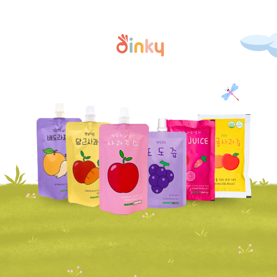 [5 PACKETS] Sun Farm - Korea 100% NFC Real Fruit Juice | No added sugar ...