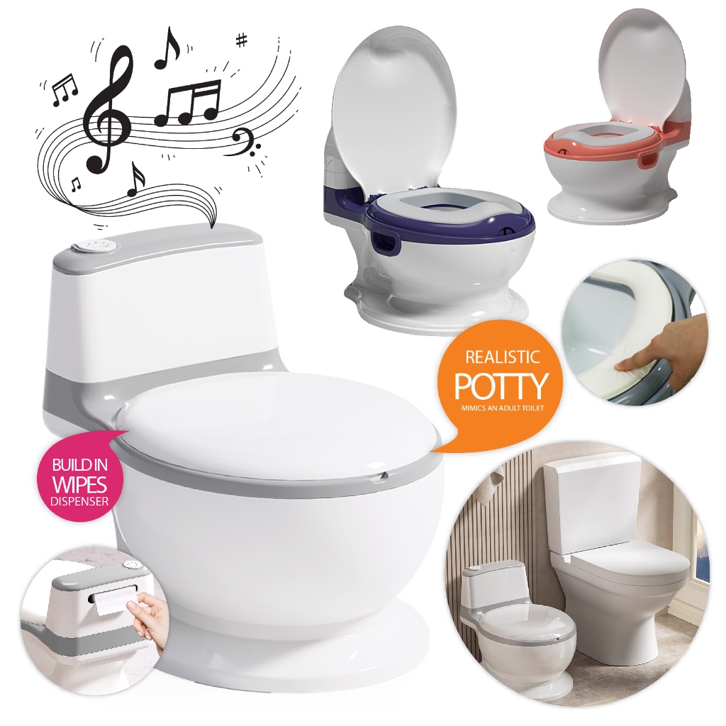 Lucky Baby Mini Toilet Potty W/Sound or Without Sound (2 Design Option ...