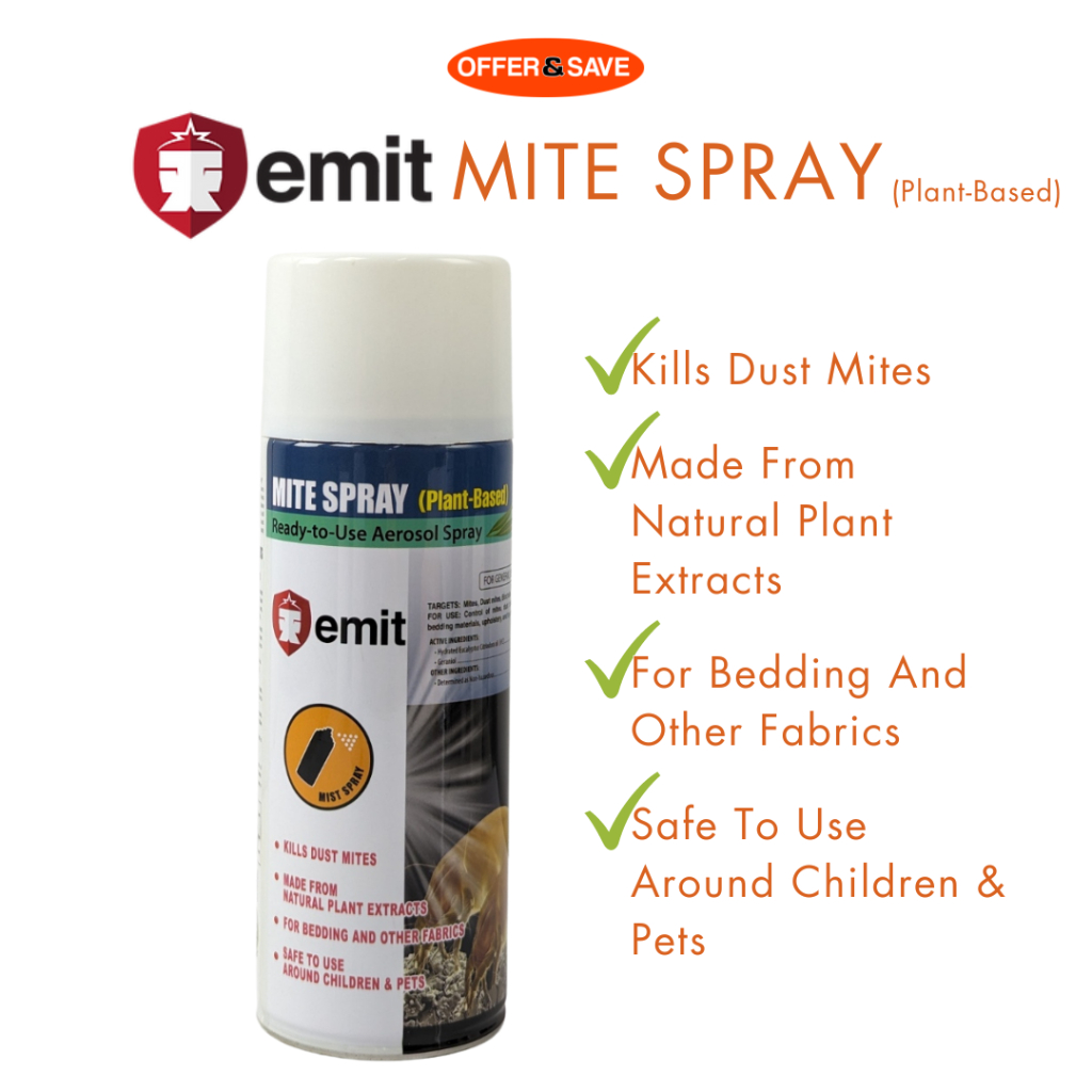 EMIT Mite Spray Plant-Based Mite Spray 450ml | Shopee Singapore