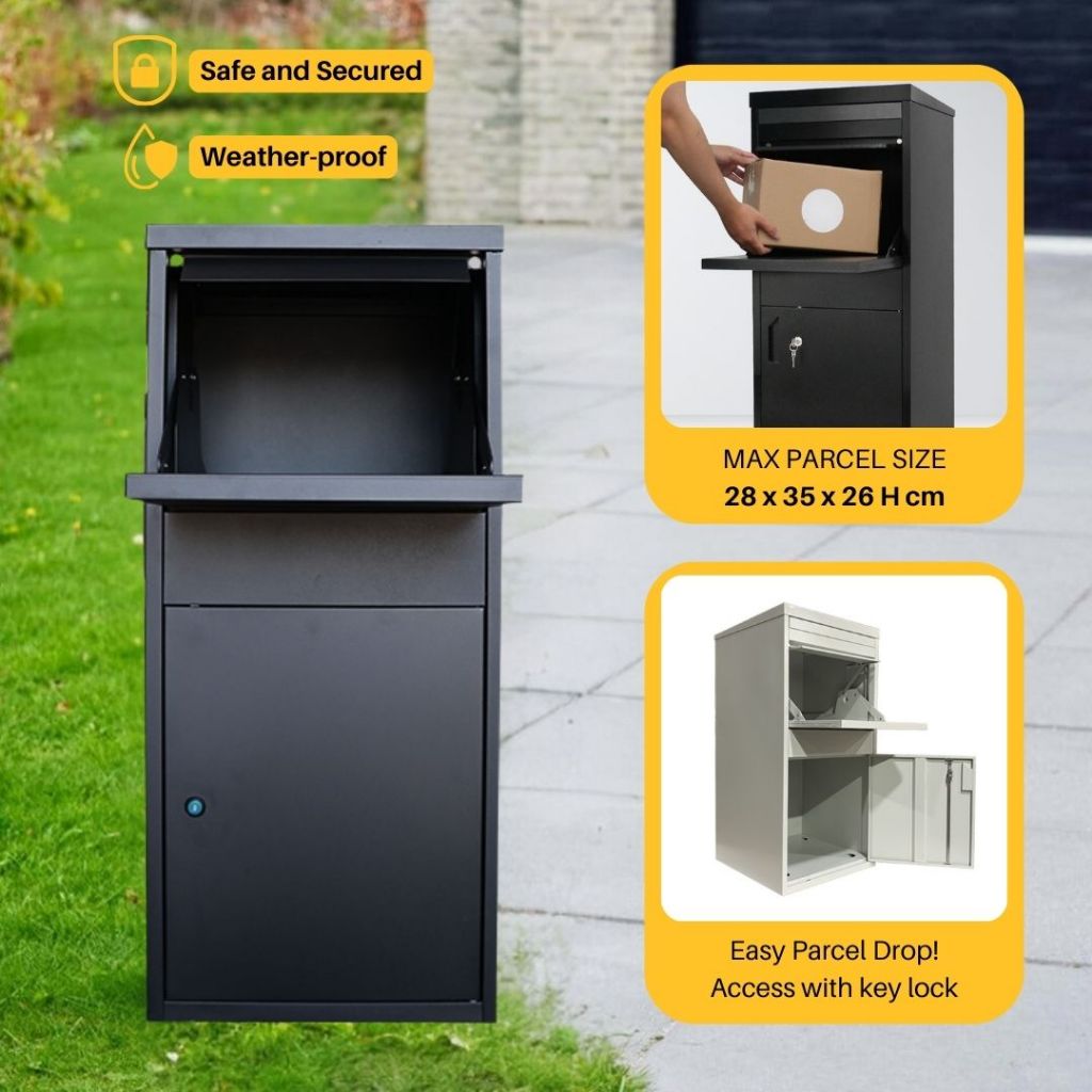 SG TOBY XL Large Parcel Delivery Mail Box Outdoor Parcel Drop Box HDB ...