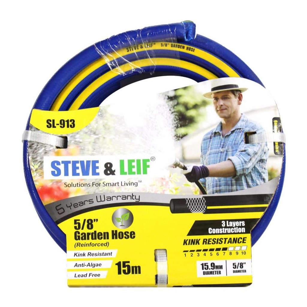 Steve & Leif 5/8" Blue Yellow Garden Hose (15m/30m/50m) | Shopee Singapore