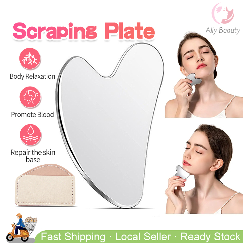 🇸🇬 Upgraded Gua Sha Stainless Steel Tool for Face/Massage Scraper for ...