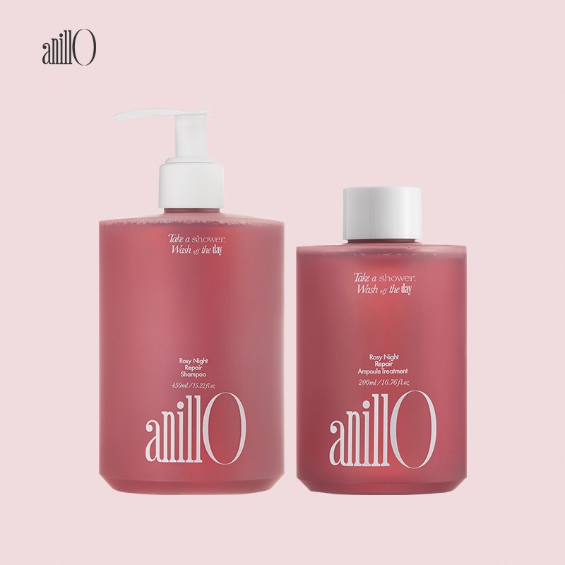 [ANILLO][Rosy Night] Repair Hair Shampoo (450ml) + Ampoule Treatment ...