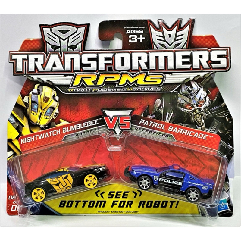 Hasbro Transformers RPMS Robot Powered Machines Nightwatch Bumblebee ...