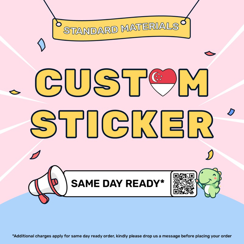 🇸🇬 SG SELLER🇸🇬 CUSTOM STICKER PRINT LABEL PRINTING LOGO PERSONALISED ...