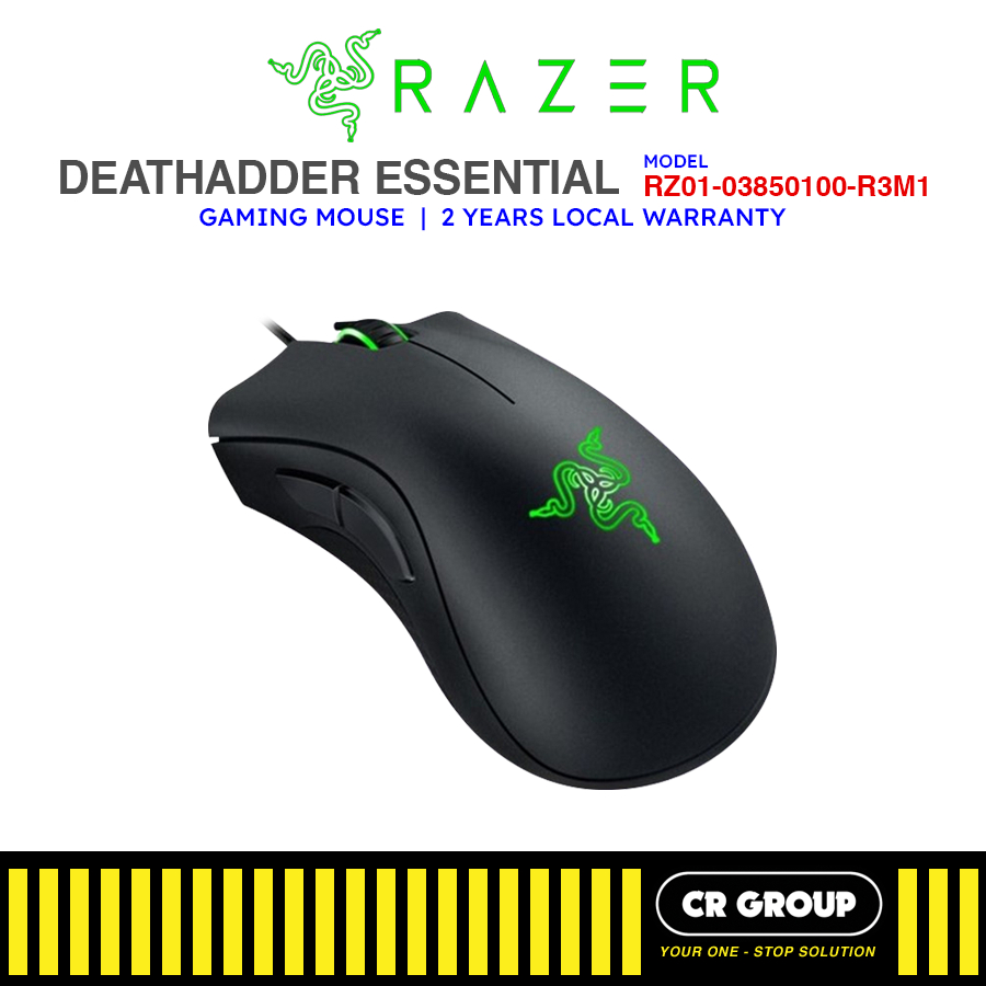 Razer DeathAdder Essential - Ergonomics Wired Mouse - 6400 DPI - 10 ...