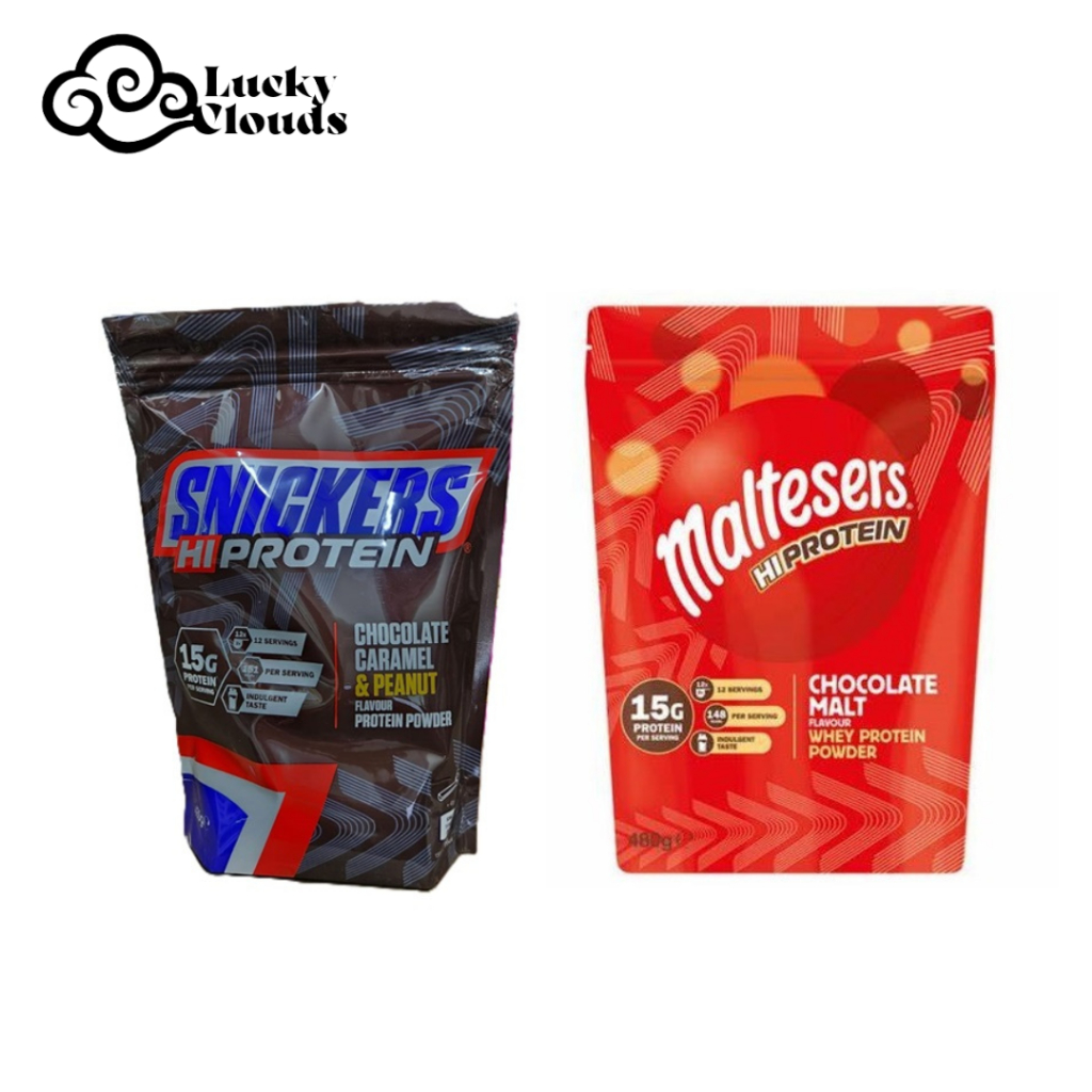 Snickers🟤Maltesers🔴Hi Protein (12 Servings - 480g) | Shopee Singapore