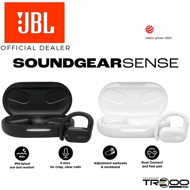 JBL Soundgear Sense Neckband/True Wireless Bluetooth Air Conduction ...